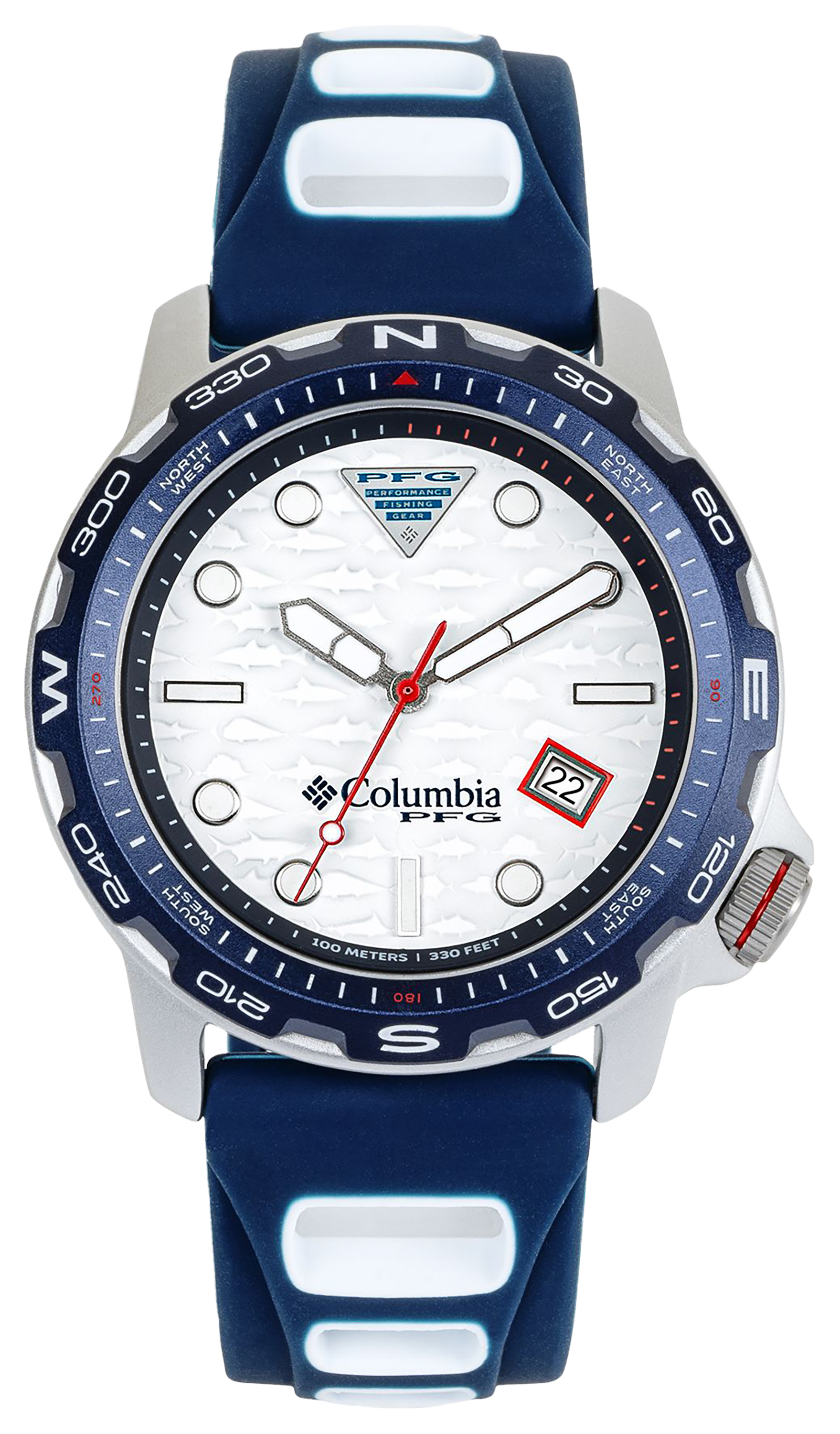 Columbia PFG Backcaster Aluminum-Case Watch with Silicone Strap | Bass ...